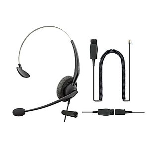 DailyHeadset RJ9 Avaya Phone Headset Compatible with Avaya 1600, 9600, J100 Series IP Phones Model Noise Cancelling Plus 3.5mm Adapter for Smartphone