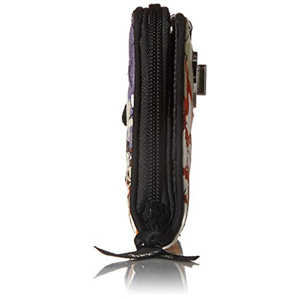 Vera Bradley Women's Cotton Turnlock Wallet, Painted Feathers, One Size