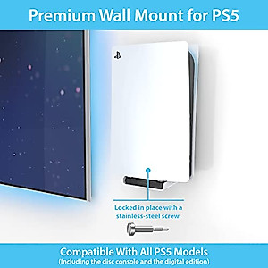 TotalMount Wall Mount for PS5 – Mounts Playstation 5 on a Wall by Your TV (PS5 Wall Mount)