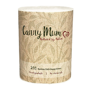 Real Nappy Bamboo Disposable Liners, 200 Count, Unisex