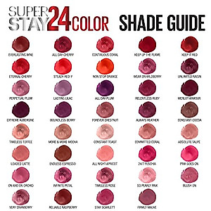 Maybelline Super Stay 24, 2-Step Liquid Lipstick Makeup, Long Lasting Highly Pigmented Color with Moisturizing Balm, Merlot Armour, Red, 1 Count