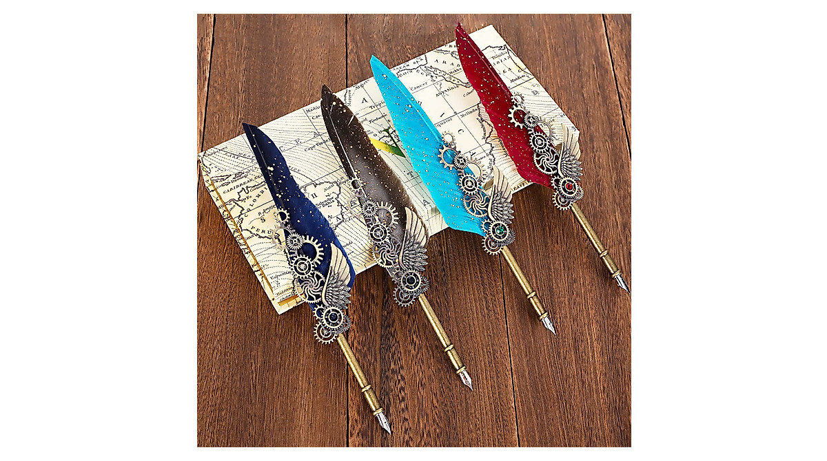 NC Feather Quill Pen Set - Perfect for Calligraphy & Gifts