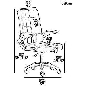 MayNuo Chair Ergonomic Computer Chair Office Chair Lift Swivel Chair Student Table and Chair Meeting Room Backrest Game Chair/Blue