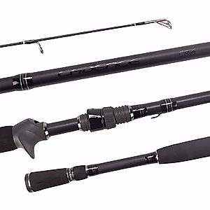 Cadence CR6B Baitcasting Rods Fast Action Fishing Rods Lightweight Portable Casting Rods with 30 Ton Carbon Exposed Blank Reel Seat Stainless Steel Guides with SiC Inserts Baitcast Rods