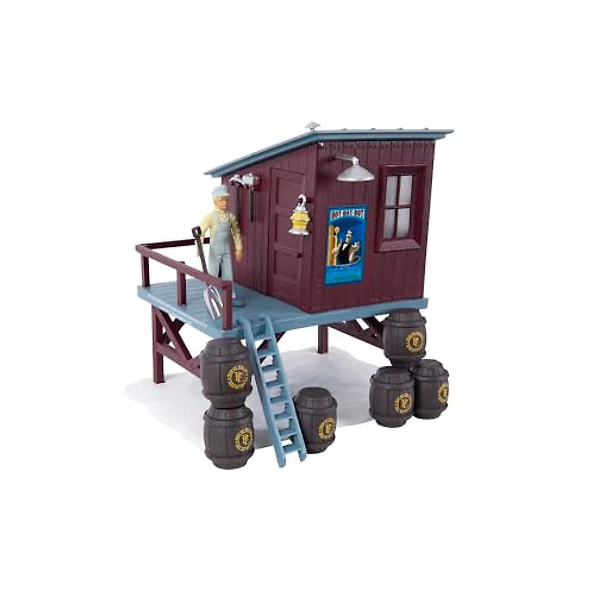 Lionel The Polar Express, Electric O Gauge Model Train Accessories, Barrel Shed (Non-Illuminated, Plastic Barrels, GL)