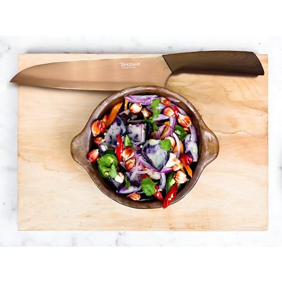 Hampton Forge HMC01A489A Tomodachi 10 Piece Raintree Knife Set – Brown