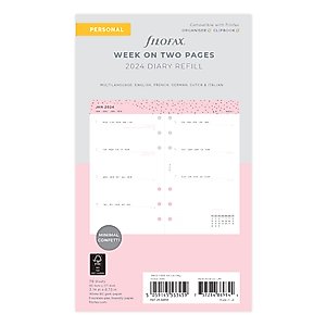 Filofax Personal Confetti week to view 2024 diary