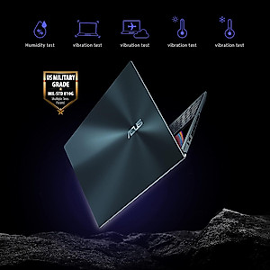 ASUS Zenbook Pro Duo 15 OLED Laptop, Intel Core i9-12900H, GeForce RTX 3070 Ti, 15.6" 4K UHD Touchscreen, 32GB LPDDR5 RAM, 1TB SSD, ScreenPad Plus, Pen, Wi-Fi 6, IR Camera, Win 11 Pro, Celestial Blue