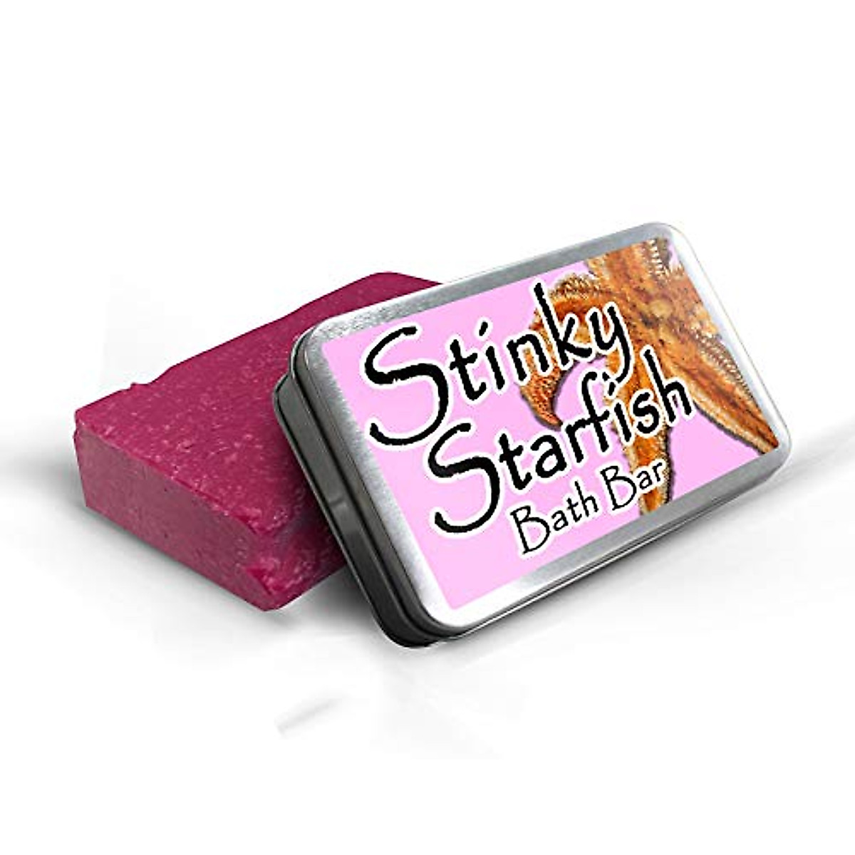 Gears Out Stinky Starfish Bath Bar - Funny Starfish Design - Novelty Bath Soap for Women - Pink Soap - Handcrafted - Made in the USA