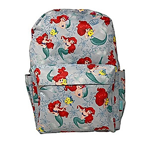 Disney The Little Mermaid Ariel All Over Print 16 Inch Backpack Multicolor