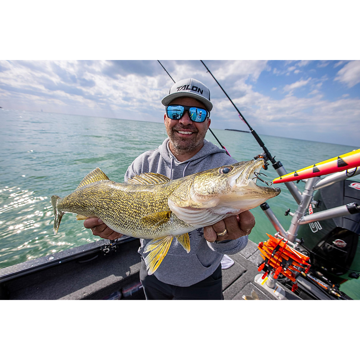 Northland Tackle Rumble Stick Fishing Lure, Freshwater Deep Diving Trolling Crankbait for Walleye, Perfect Lure for Any Kit, Steel Chartreuse, Size #5, 5", 5/8 Oz