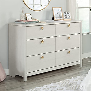 Sauder Dover Edge 6-Drawer Engineered Wood Dresser in Glacier Oak Finish