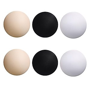 ifundom False Breasts 6 Pairs Round Bra Pads Inserts Removable Bra Cups Inserts Breathable Bra Insert Pads for Bikini Swimsuit Sport Bra Sports Bras