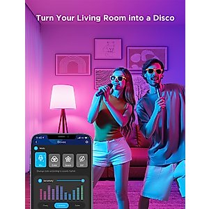 Govee Smart GU10 LED Bulb, MR16 GU10 Light Bulbs, Dimmable Color Changing Light Bulbs, 85 Dynamic Scenes, WiFi & Bluetooth LED Bulbs Work with Alexa, Google Assistant, Syncs with Music, 4 Pack
