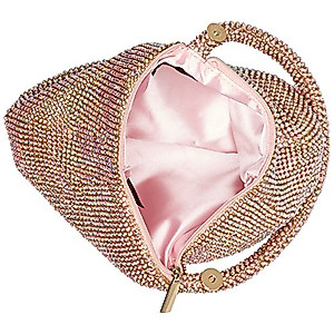 Jessica McClintock womens Staci Mesh Wristlet Pouch, Pink, One Size