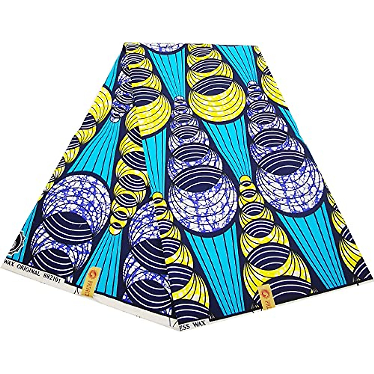 African Fabric African Print Fabric Ankara Wax 6 Yards Ankara Fabric Kente Cloth Fabric by The Yard (The Natural Pattern)