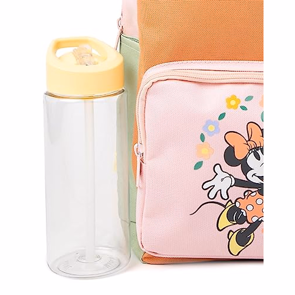 Disney Minnie Mouse Backpack Set Kids 4 Piece | Girls Animated Character Pink School Bag Lunch Box Pencil Case Water Bottle | Magical Merchandise Gifts