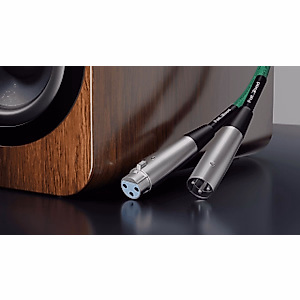 Fat Toad XLR Microphone Cables (4 Pack) 50ft Professional Pro Audio Green Mic Cord Extension Patch with Lo-Z Connector | 24 AWG Shielded Wire & Balanced for Music Recording Studio Mixer Gear