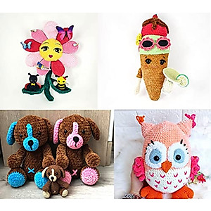 Lukche Super Soft Velvet Chenille Blanket Amigurumi Crochet Baby Blanket Knitting Yarn Super Bulky 3x100 gr (3x132 yds) Including Foldable Scissors (10001-White)