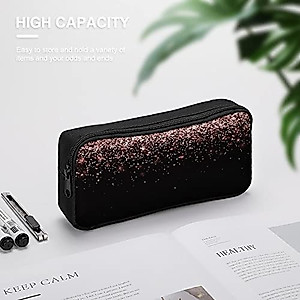Rose Gold Particles Pencil Case Pencil Pouch Coin Pouch Cosmetic Bag Office Stationery Organizer