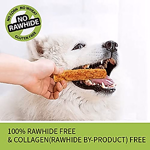 ChewRuffic Chicken Dog Chew Sticks, Puffed Human Grade Dog Treat Sticks, Rawhide Alternative, Easy to Digest 10pcs/Pack