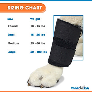 Walkin' Wrist Hugger Dog Brace for Front Legs | Carpal Wrist Joint Support for Dogs | Helps Canine Arthritis