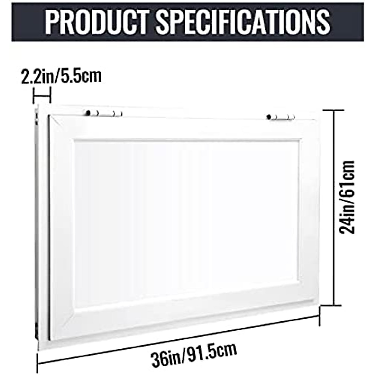 Concession Stand Serving Window Door - Concession Awning Door for Food Trucks *Glass Not Included,36''W X 24''H