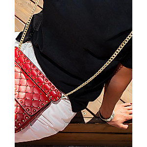 SEAVILIA Purse Chain Straps Gold Hardware Purse Straps Replacement Crossbody Replacement Straps for Handbags