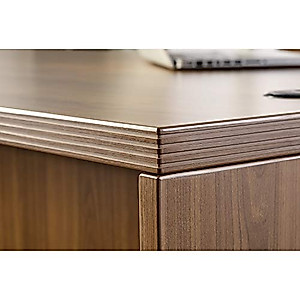 Lorell Chateau Series Walnut Laminate Desking