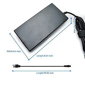 19.5V 11.8A 230W AC Laptop Charger A12-230P1A AC Adapter Fit for Chicony A17-230P1A Msi GS75 957-17G11P-101 GT72S STEALTH-248 GS65 Laptop 5.5 x 2.5mm