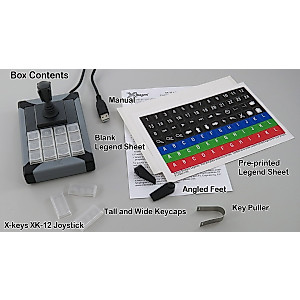 X-keys Three Axis USB Precision Joystick with Programmable Keys (12 Keys, XK-12 Joy)
