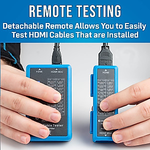 Jonard Tools HDMI-100 HDMI Cable Tester for HDMI and Mini HDMI Cables, Black