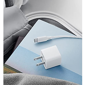 20W USB-C Power Adapter, Huntkey 20 Watt USB C Charger Block Compatible for iPhone 13/13 Mini/13 Pro/13 Pro Max/12/12 Pro Max/SE/11, Pixel, Galaxy S20 S10 S9, iPad Mini/Pro