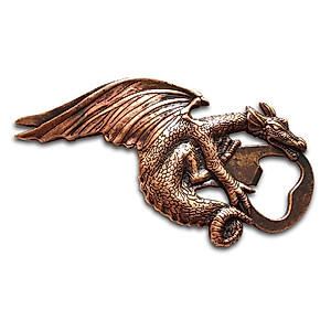 Lockban Dragon Bottle Opener Gothic Dragon Style Metal Beer Bartender Bottle Opener for Men Dad Boyfriend Gift Bar Party Game