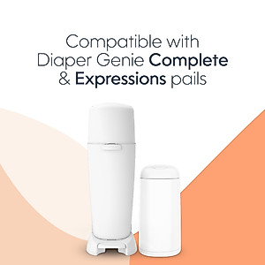 Diaper Genie Bags Refills 270 (Pack of 3) Clean Laundry Scent | Diaper Pail Refills with Max Odor Lock | Holds up to 810 Newborn Diapers