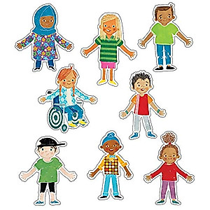 Carson Dellosa All are Welcome 36-Piece Student Diversity Cutouts, 36 Diverse Students Cutouts for Bulletin Board and Diverse Classroom Décor, Inclusive Cutouts for Classroom