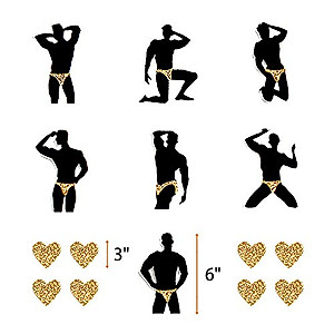 PartyForever Bachelorette Party Decorations Supplies Set with Hen Party Banner and Dancers Garland Bridal Shower Kit