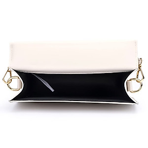 Olivia Miller Women's Fashion Kai Quilted Texture PU Vegan Leather w Front Flap n Removable Strap, Black Small Crossbody Bag, Evening Everyday Casual Work Purse Handbag