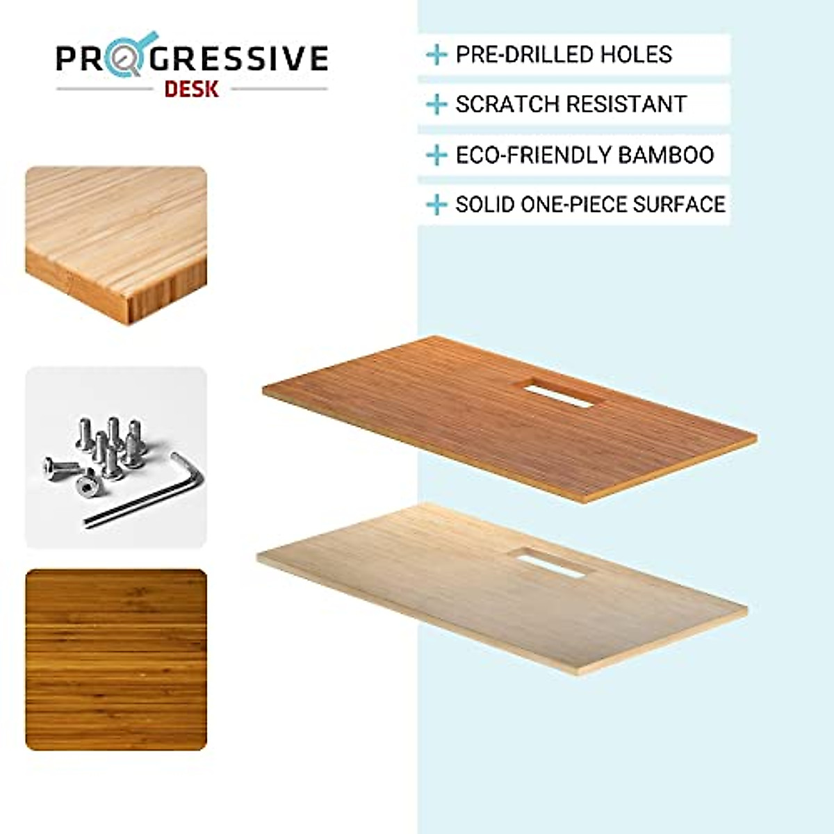 Standing Desk Bamboo top 72x30, Electric. Adjustable Height Large Stand ...