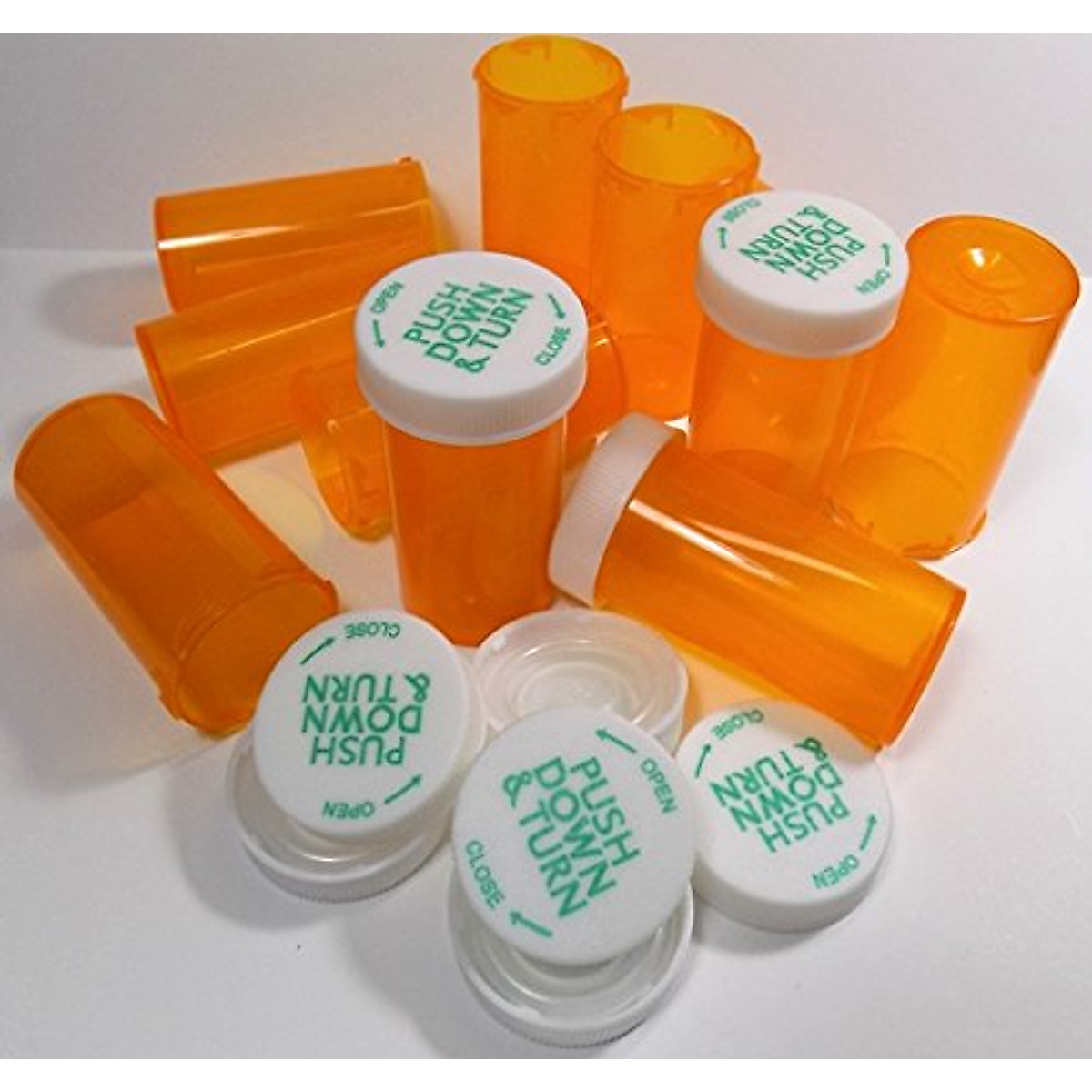 Plastic Prescription Vials/Bottles Case of 270 w/Caps Larger 16 Dram Size-Pharmaceutical Grade-The Ones We Sell to Pharmacies, Hospitals, Physicians, Labs