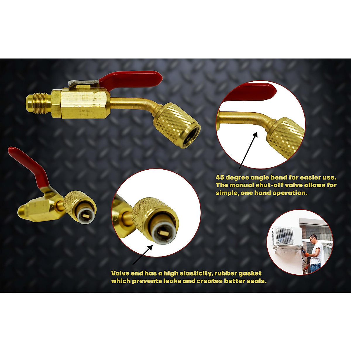 Lu-Hawk R410A Adapter Kit for Mini-Splits with Shut Off Valve.