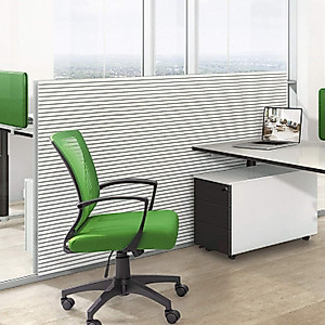Furmax Office Chair Mid Back Swivel Lumbar Support Desk Chair, Computer Ergonomic Mesh Chair with Armrest (Green)