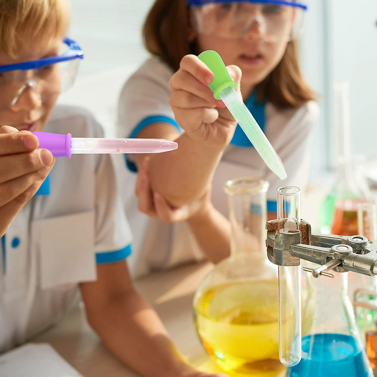 Liquid Droppers Silicone Plastic Transfer Eyedropper for Kitchen Gummy Making - 8colors