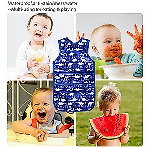 Joyo roy Bibs For Baby Boy Baby Bibs For Boy Baby Bib Baby Bibs For Eating Toddler Bibs Bibs For Toddlers Waterproof Bibs Plastic Bibs For Babies Feeding Bibs Baby Smock For Eating Plastic Bibs