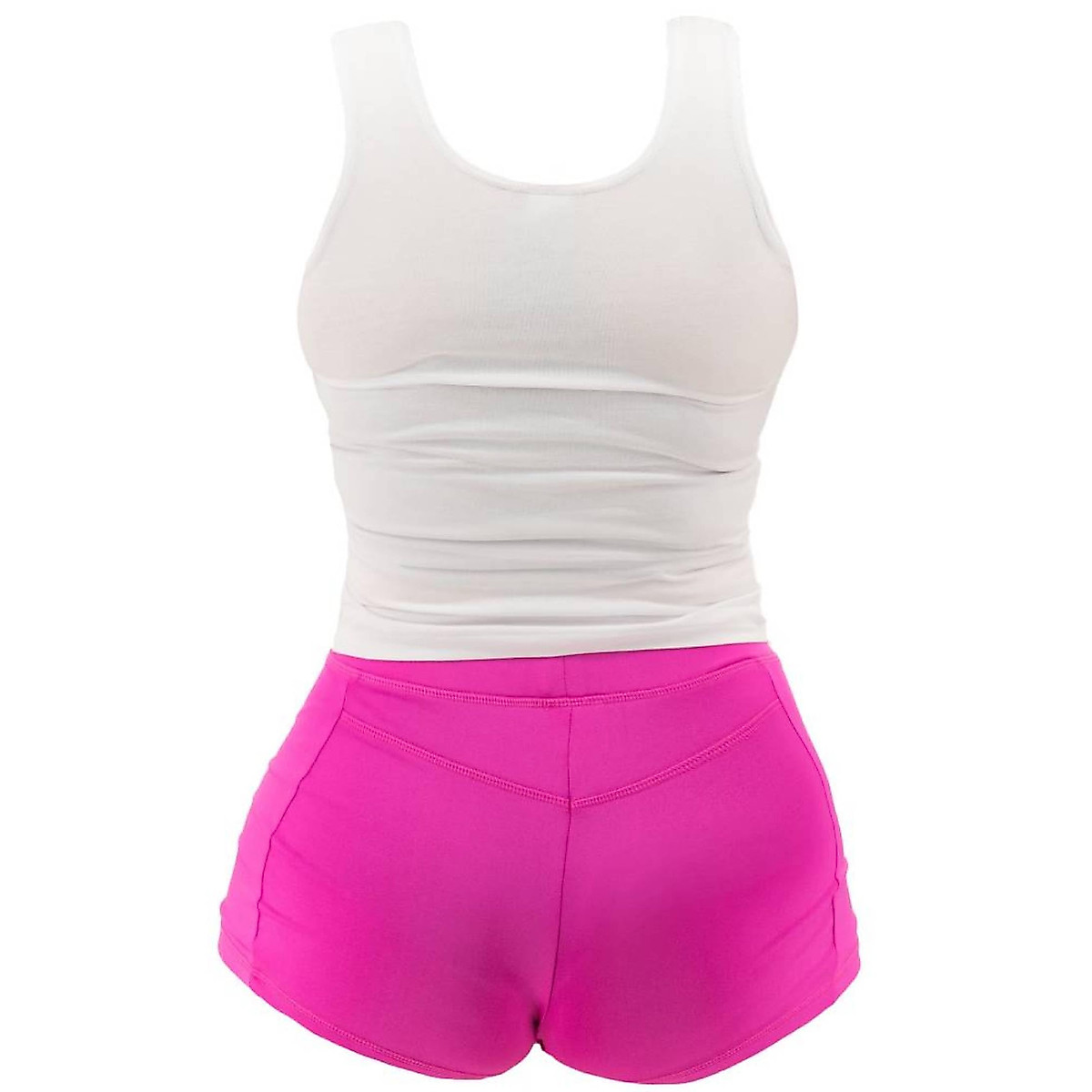 Ripple Junction Hooters Girl Waitress Role Play Costume Uniform Outfit w/Tank Top Shorts Adult Women's M Pink