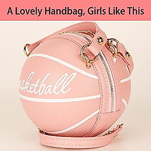 WLC Basketball Shape Purse,PU Special Shape Shoulder Girls' Bag