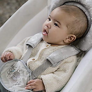 Ingenuity Head in The Clouds 2Piece Head Support Insert & Strap Covers for Car Seats, Strollers, & Bouncers - Mist