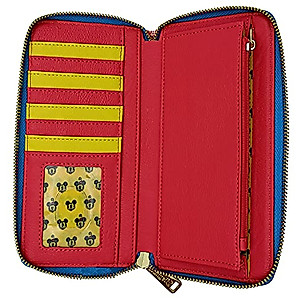 Loungefly Disney Mickey Minnie Mouse Tie Dye Faux Leather Wallet Zip Around Clutch