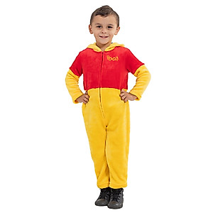 Disney Winnie the Pooh Little Boys Fleece Zip Up Coverall 6