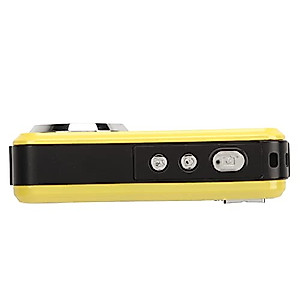 Digital Camera,2.7K HD Digital Camera 16X Zoom Smart 48MP Underwater Camera (Yellow)